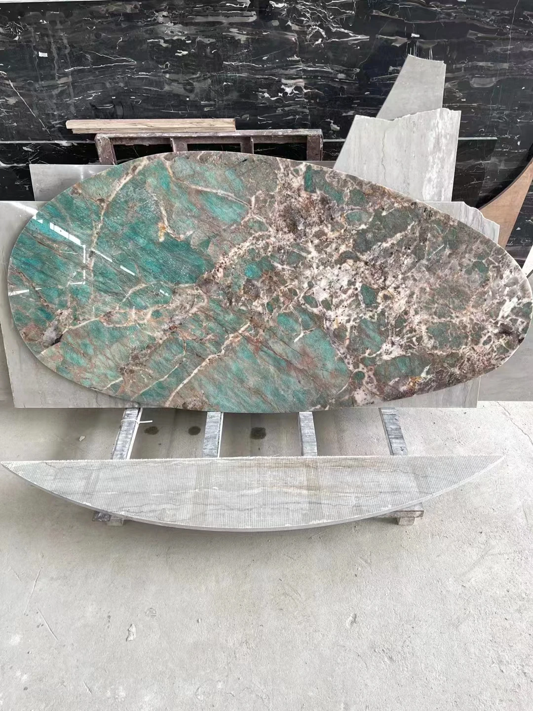 GOLDTOP OEM/ODM Quartzito Amazon Green Quartzite Slabs