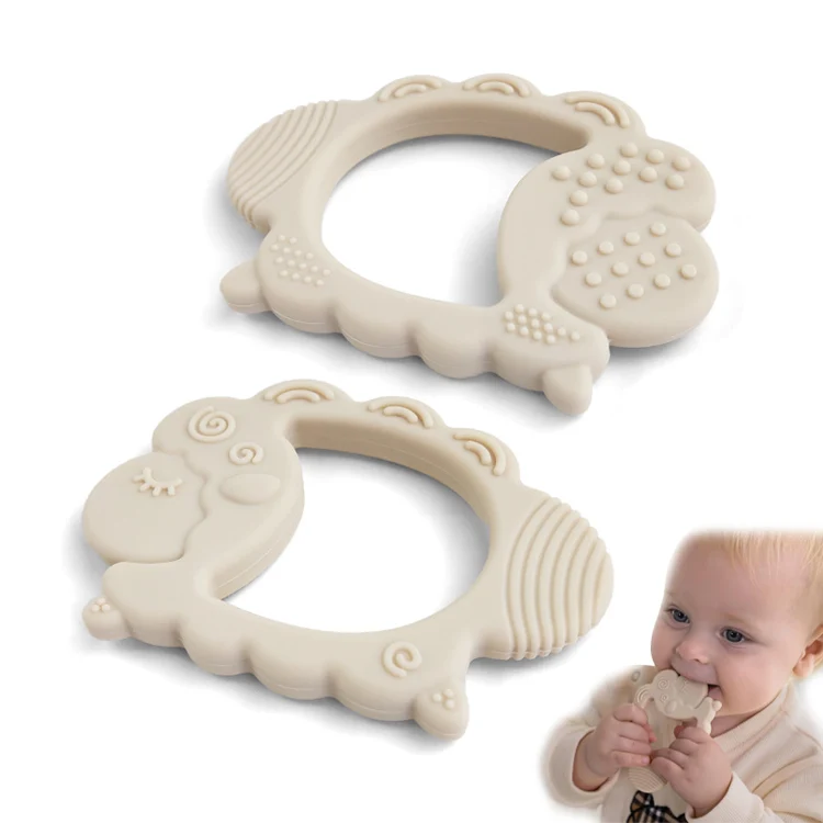 New Design Cute Shape Baby Teether Non-toxic Bpa Free Soft Silicone ...