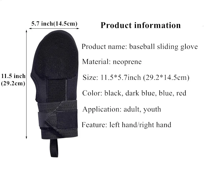 Custom Baseball and Softball Hand Protection Youth Sliding Mitt ...