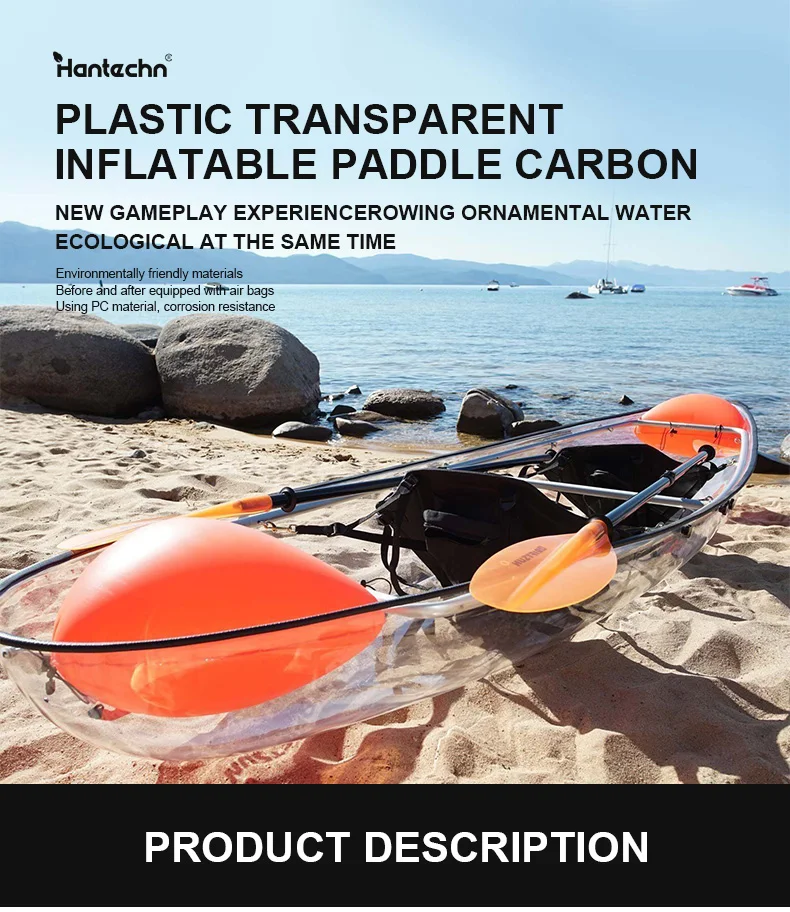 Transparent Catamaran Glass Bottom Boat Paddle Carbon Barco De Cristal ...