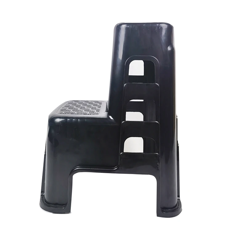 2-step Molded Plastic Step Stool Ladder Polypropylene Shelving Ladder ...