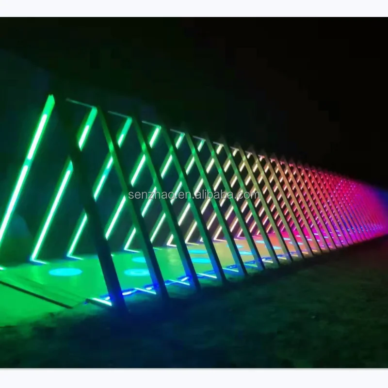 City Led Sculpture Street Light Motif Light Time Tunnel