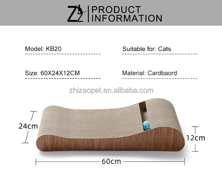 High-Density Cardboard Cat Bone Shape Durable Cardboard Cat Scratcher ...