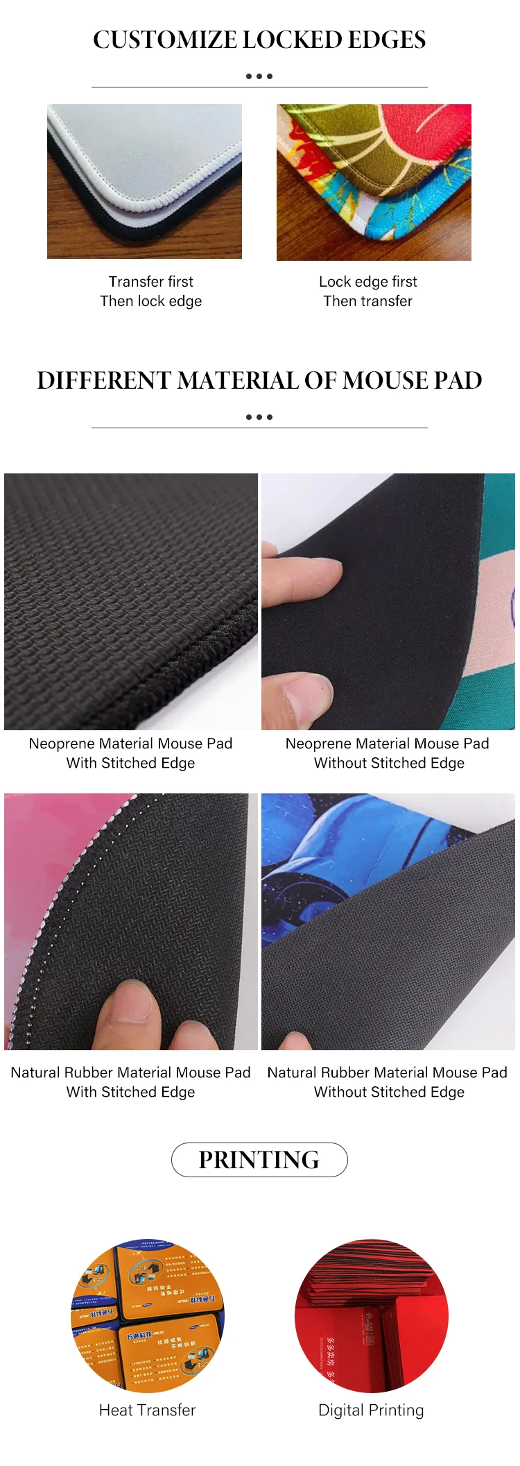 Customizable Cute Cartoon Mouse Pad - Durable & Promotional