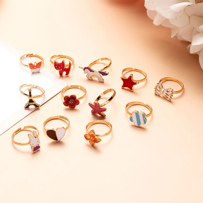 Wholesale 36pcs Set Cute Kid Rings - Perfect Gift Ideas