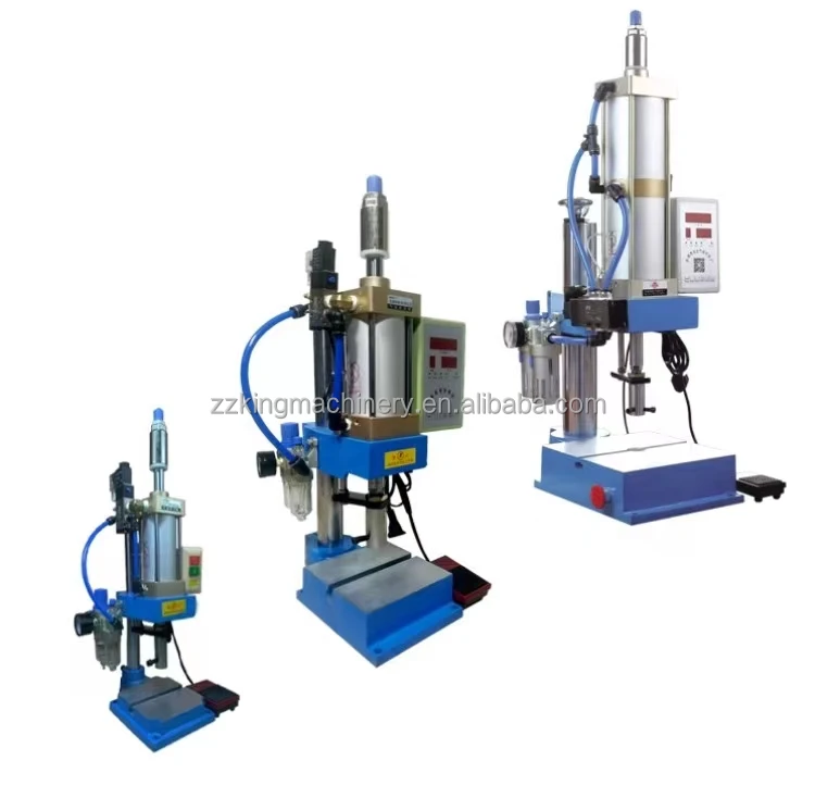 Four Column Pneumatic Punch Press Machine / Pneumatic Multi Hole ...