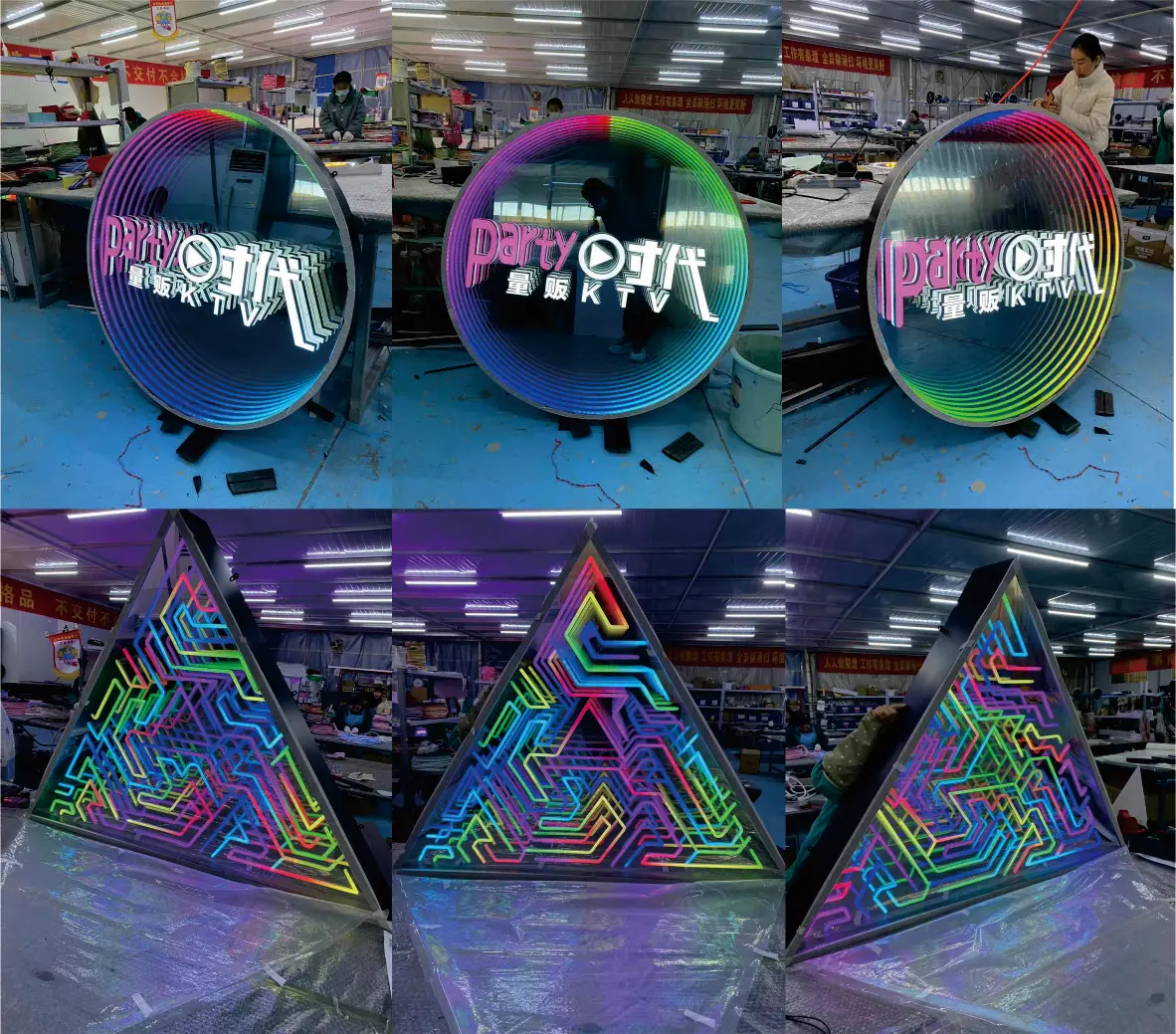 Led Rgb Outdoor Billboard Stainless Steel Starry Sky Mirror Abyss ...