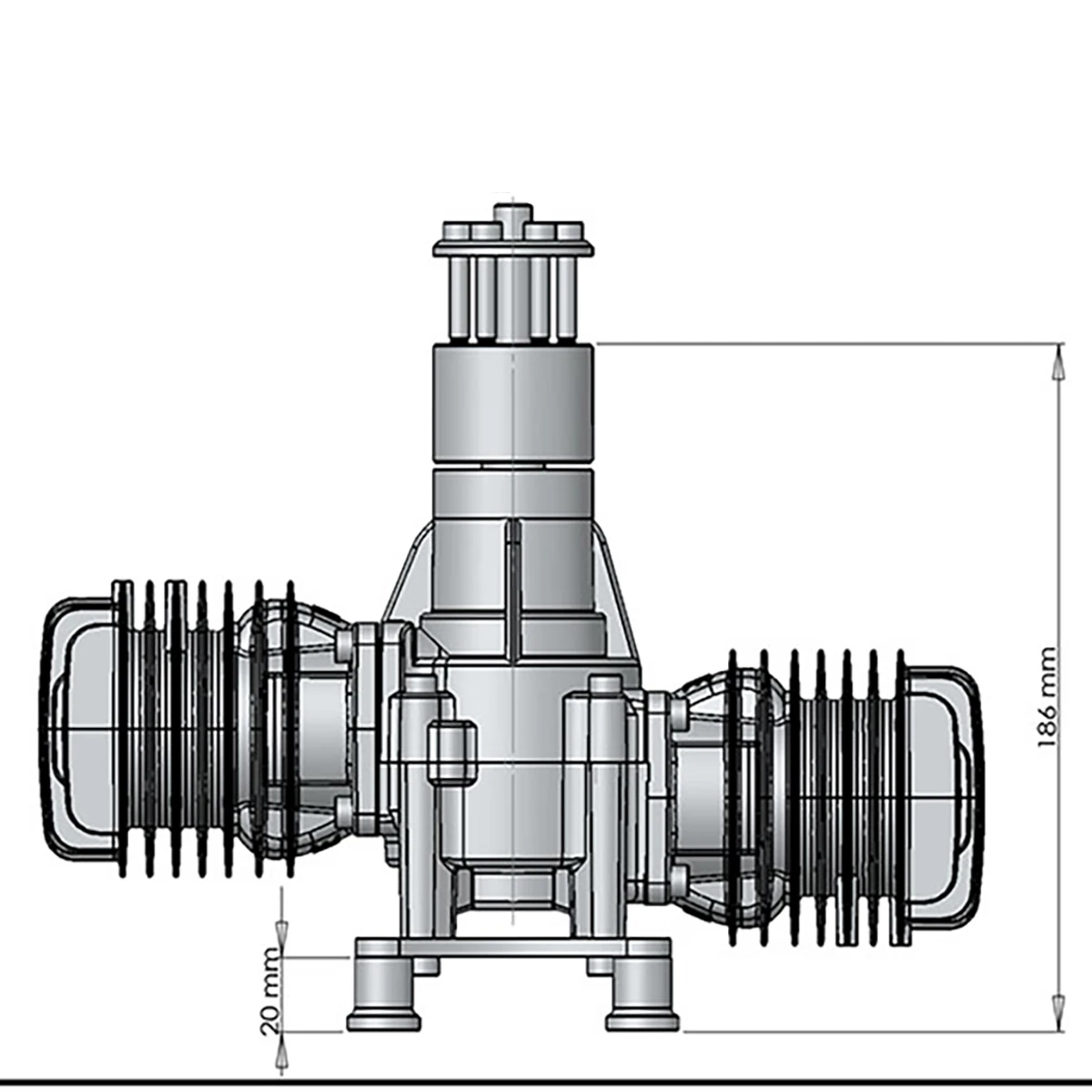 DLE 111 Gasoline Engine - High Performance for RC Airplanes