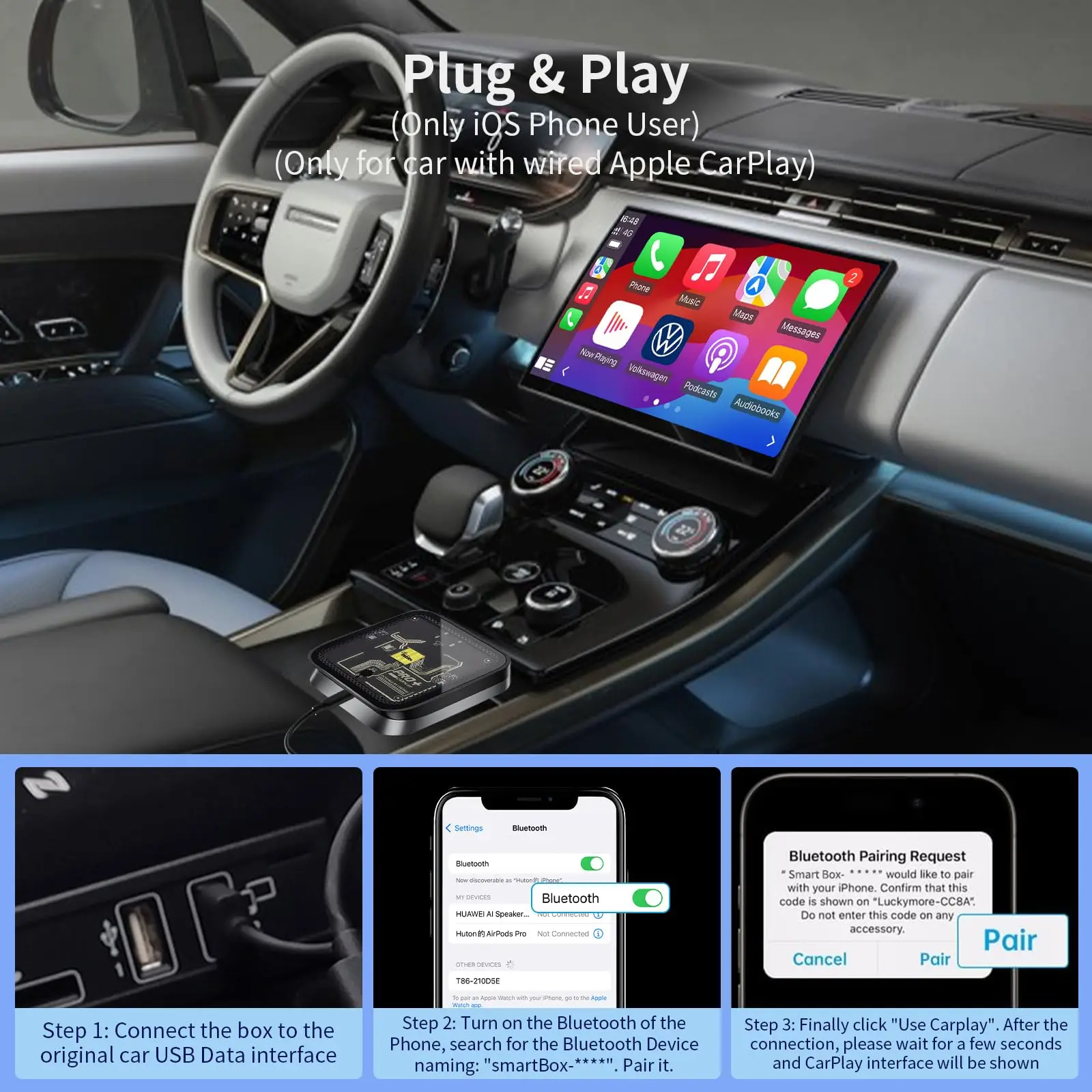 Phoebus Link Portable Carplay Wireless Adapter Supply Chain Android Box ...