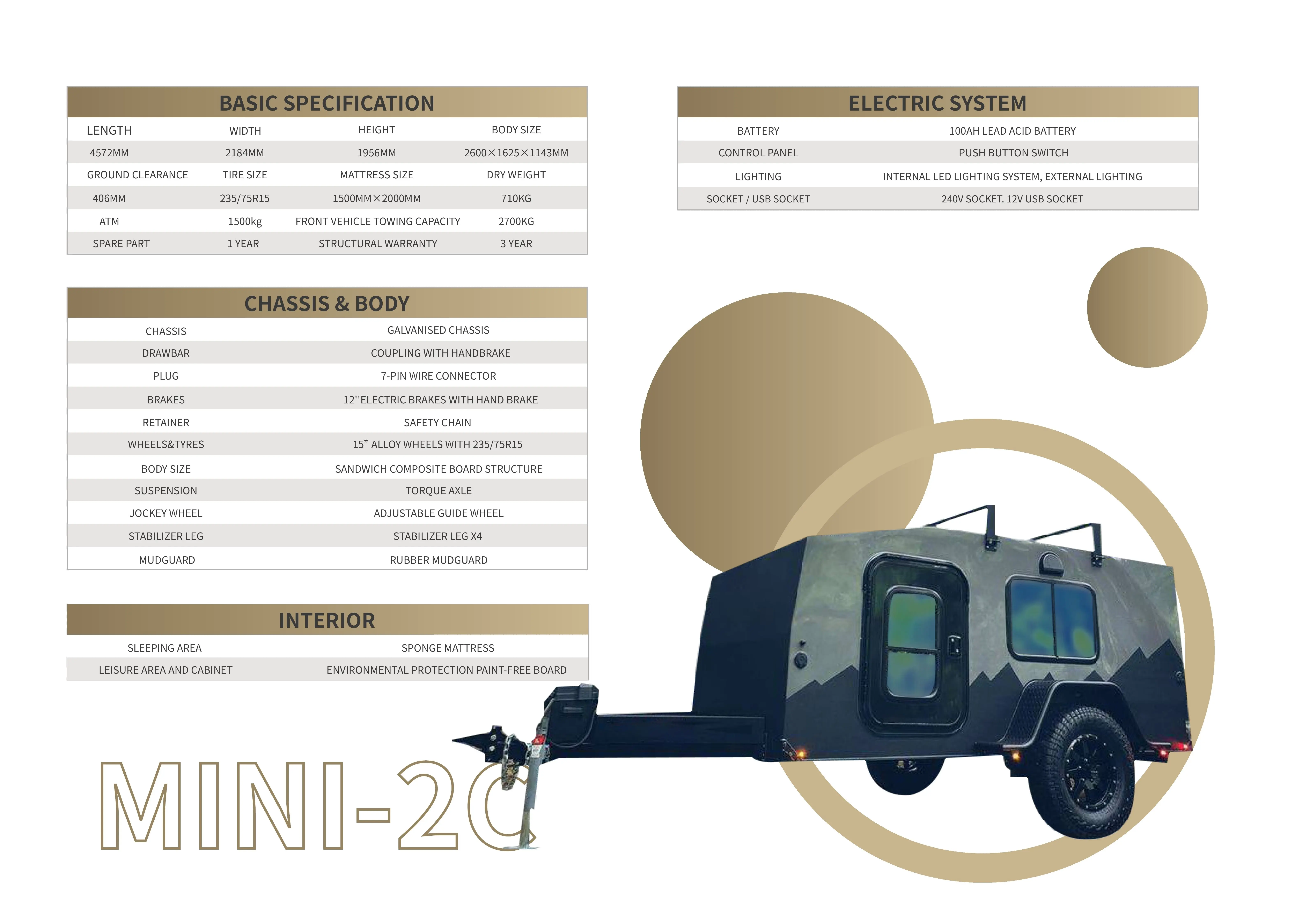 Hybrid Pop Top Customized Off Road Camping Camper Trailer Canvas - Buy ...