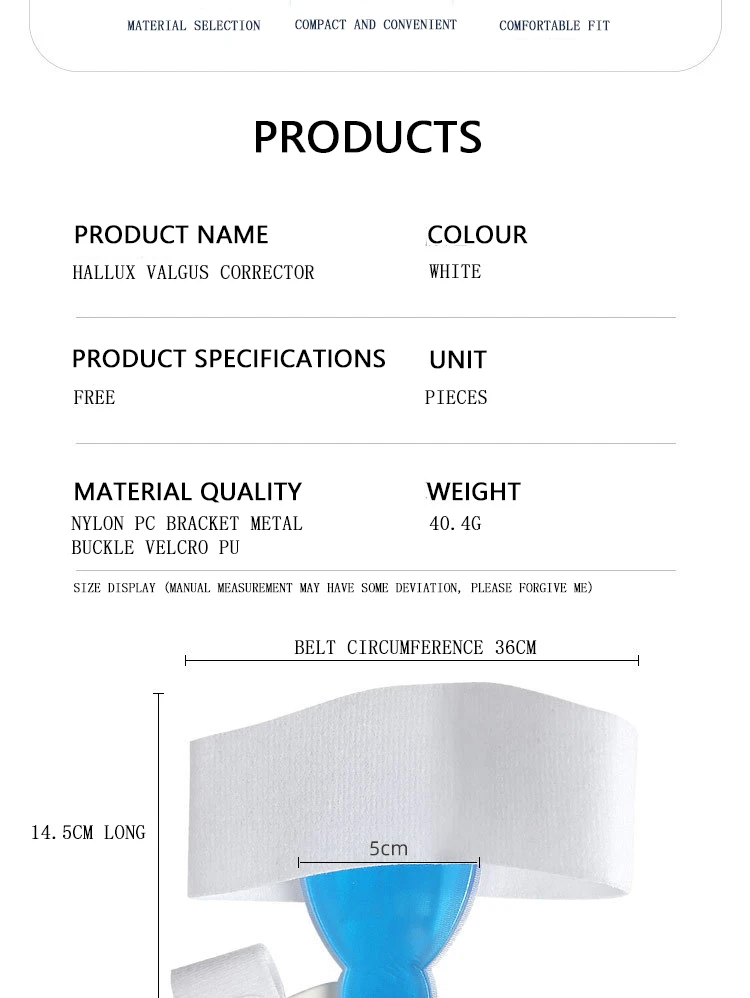 Day And Night Use Hallux Valgus Orthosis Big Gel Toe Orthosis With Pu ...