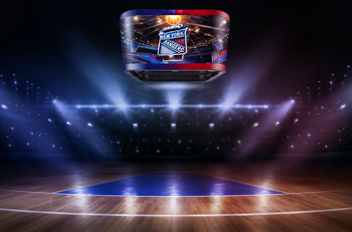 Center-hung Video Ring LED Sports Advertising - 4 Sided Scoreboard