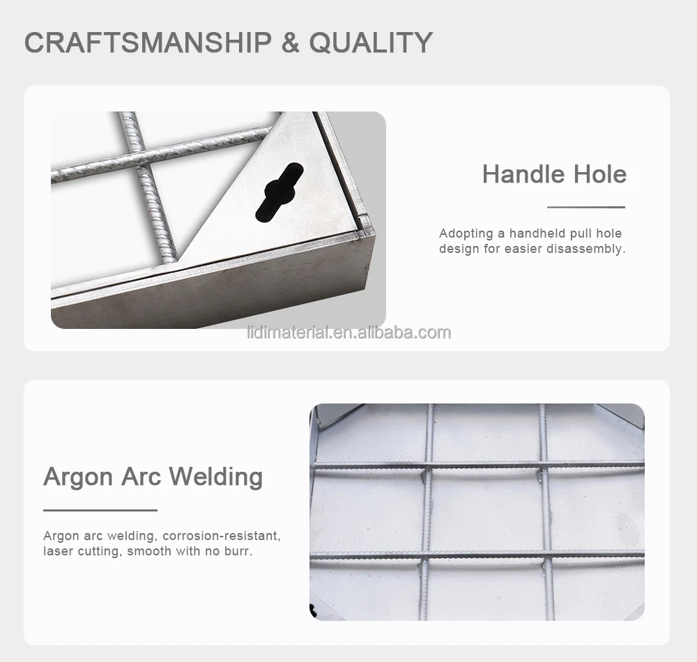 Stainless Steel Modern Rectangle Manhole Covers Outdoor Water Embedded ...