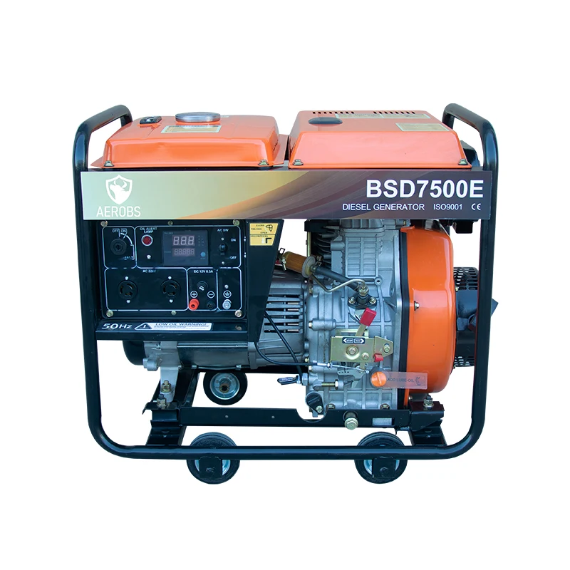 5kw 5000w Single Cylinder Open Frame Type Diesel Generator Set - Buy ...