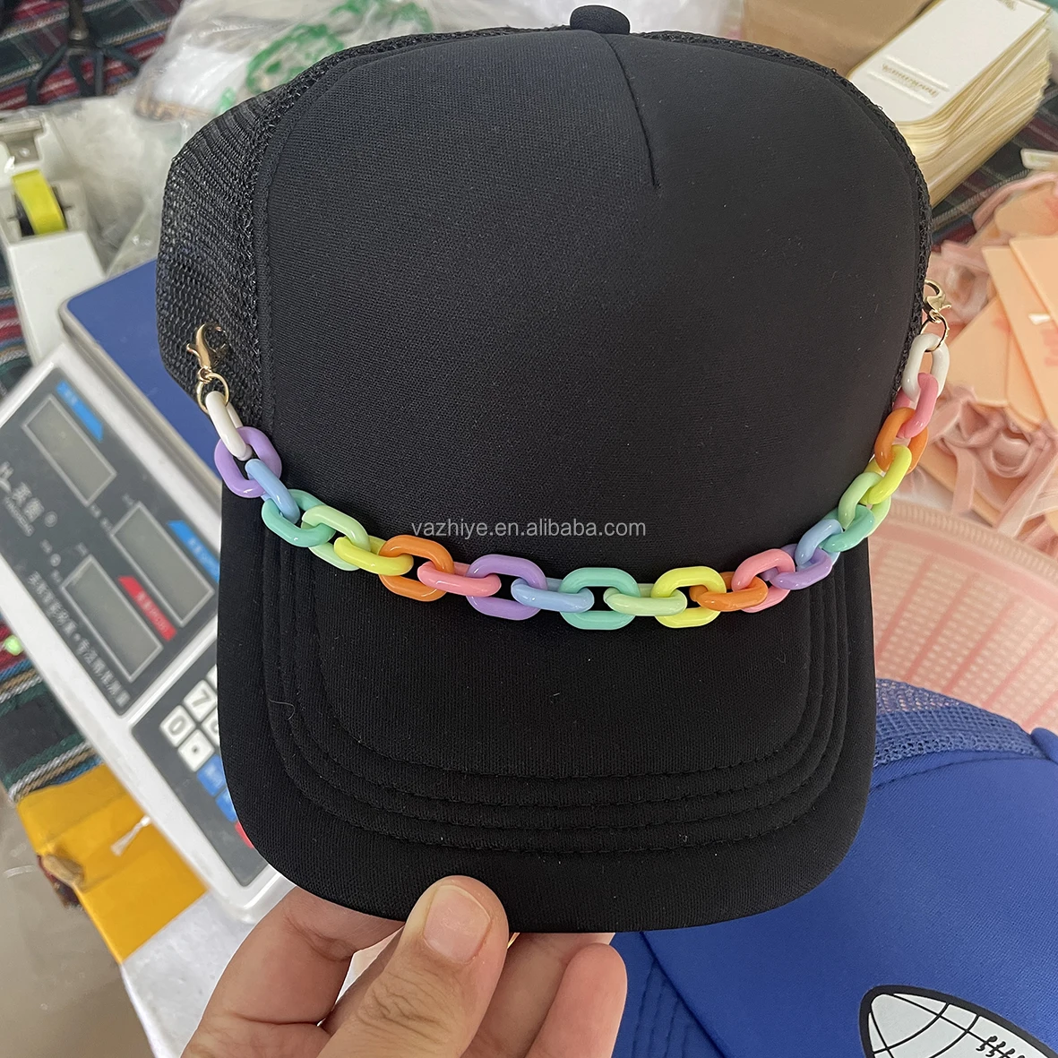 Custom Pendant Detachable Chain Hat Necklace Western Hat Accessory Pins ...