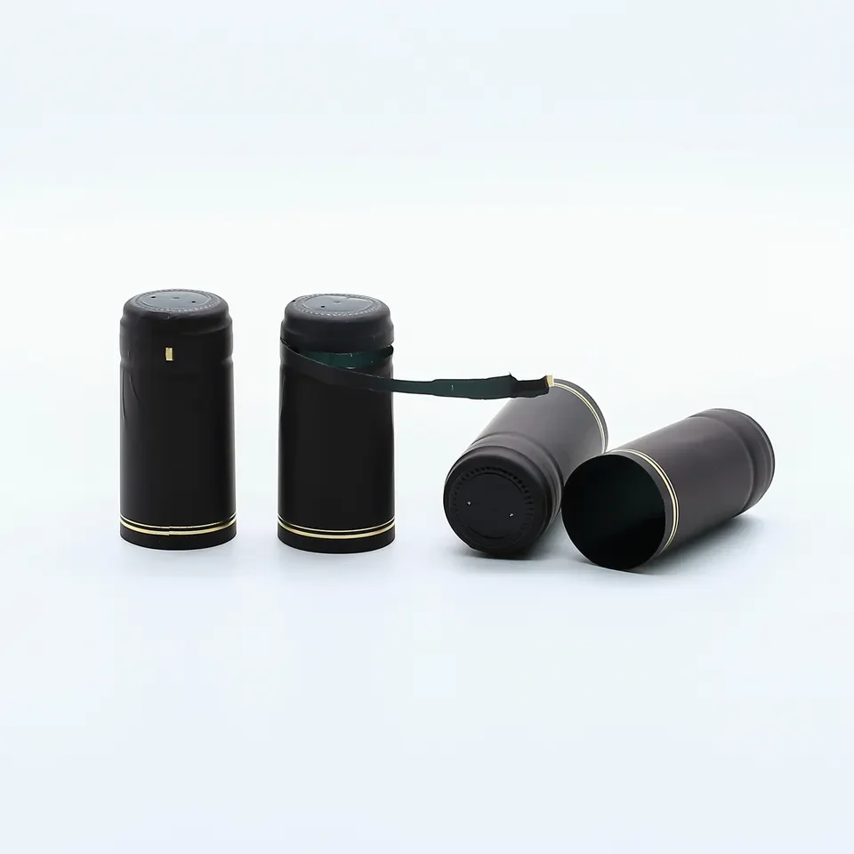 Embossed Logo 30mm Wine Bottle Capsule Shrink Caps Pvc Shrink Capsule ...