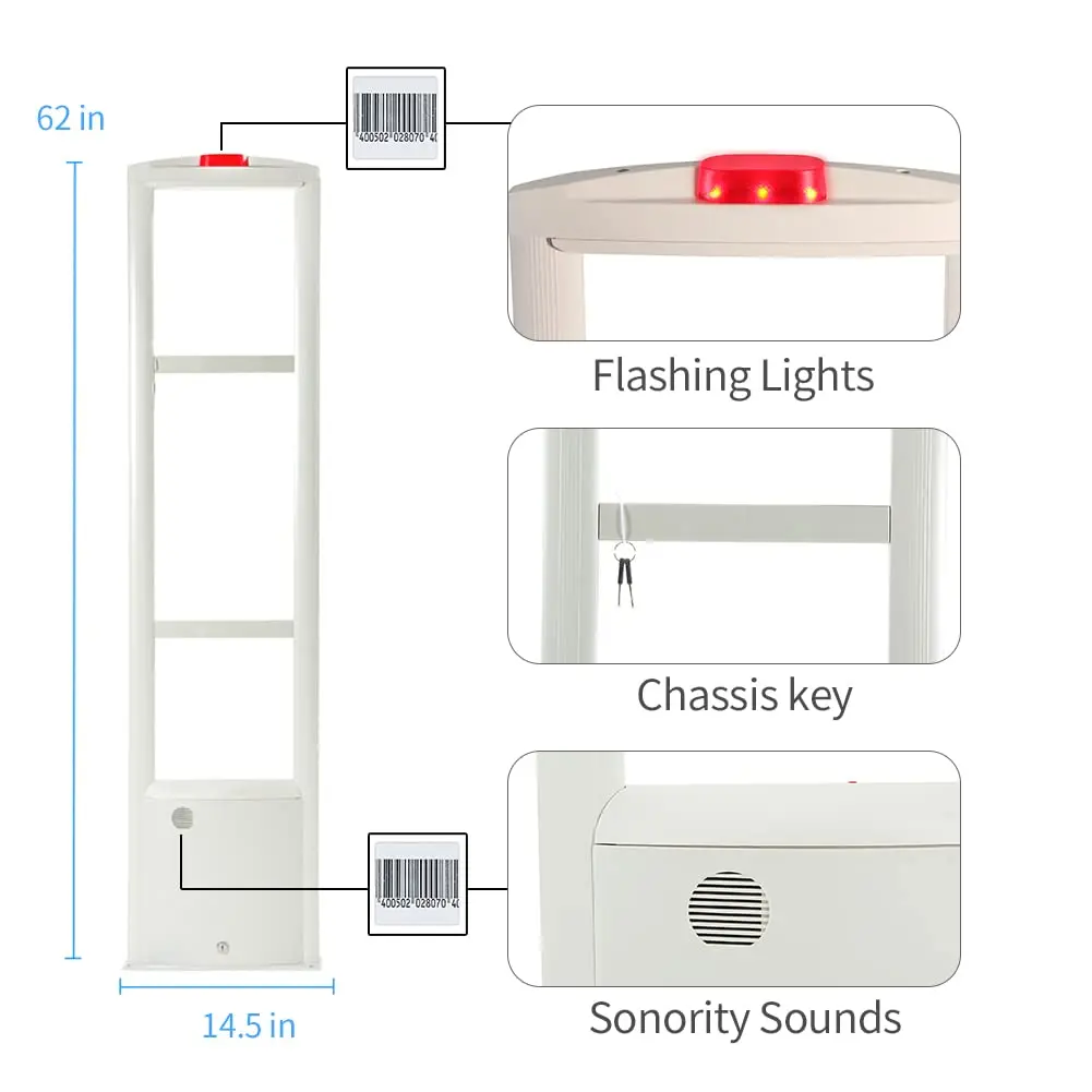 Complete Supermarket Security Sensor Kit Retail Anti Theft Device ...