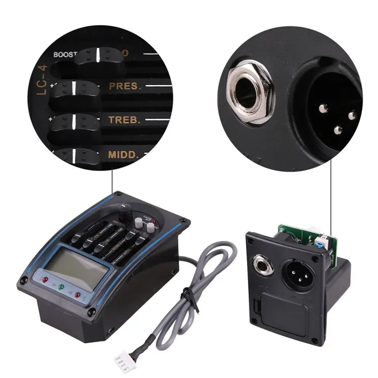 EQ Equalizer LC-5 - Five Band LED Guitar Pickup with Tuner