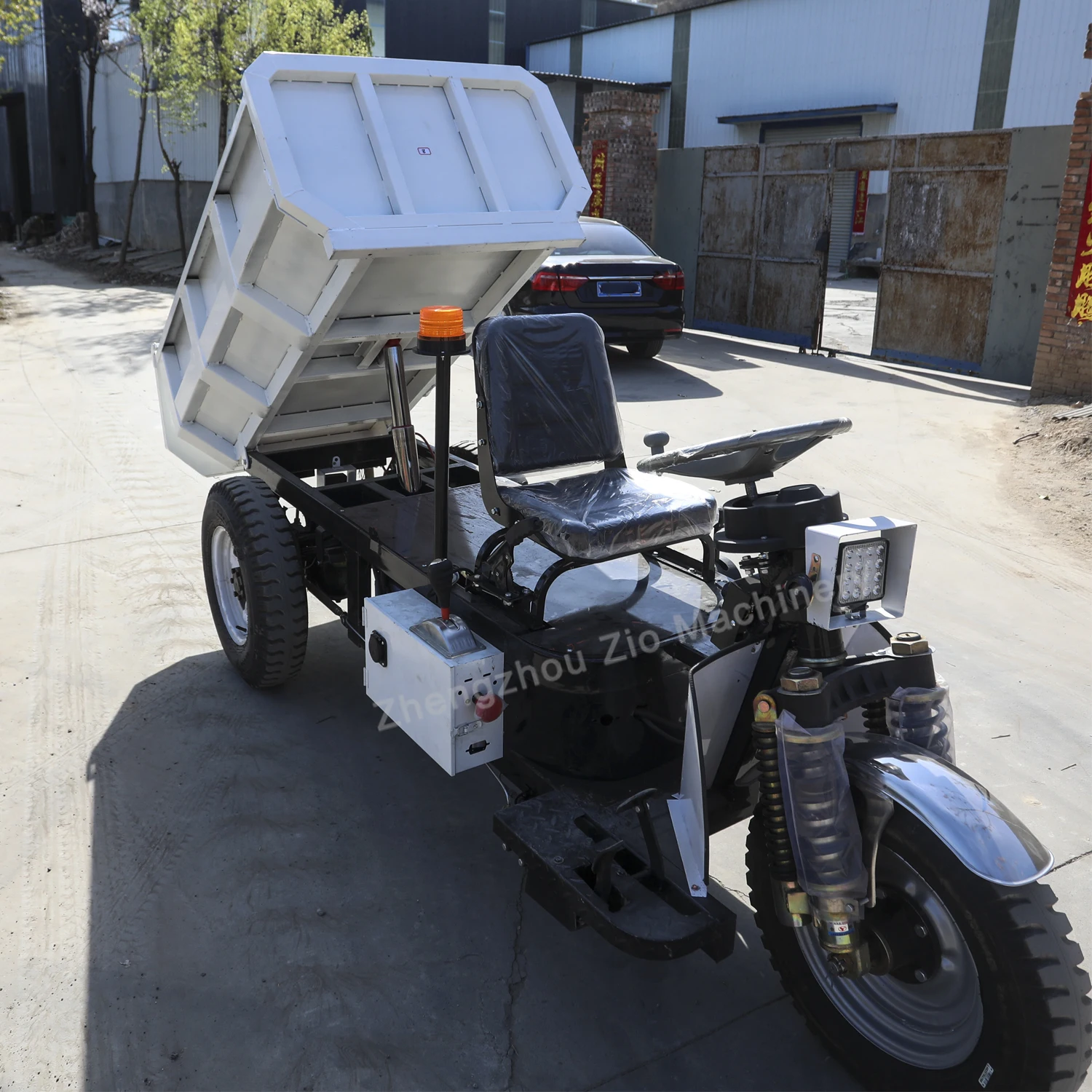 Mini Hydraulic Dumper Zio2Ton Truck Electric Three Wheeler with Dry ...