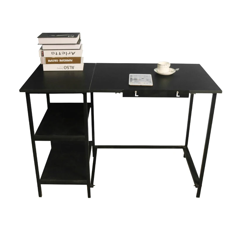 Modern Computer Desk With Bookshelf Standing Desk Game Simple Design ...