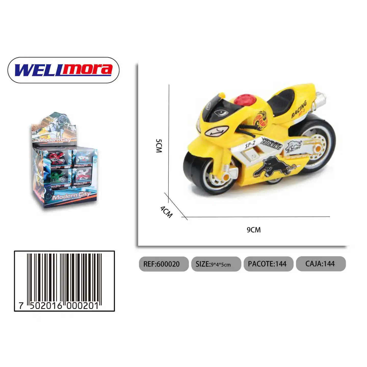 Q Version Alloy Pull Back Motorcycle M9-2 Diecast Toys for Kids ...