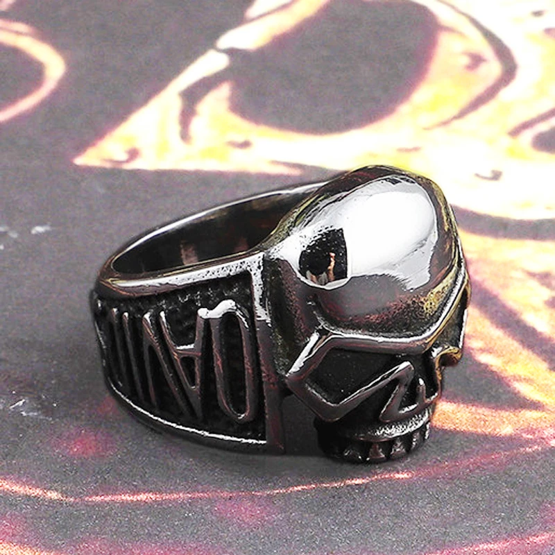 Skull Mens Harley Rings Biker Rings For Men Stainless Steel Mens ...
