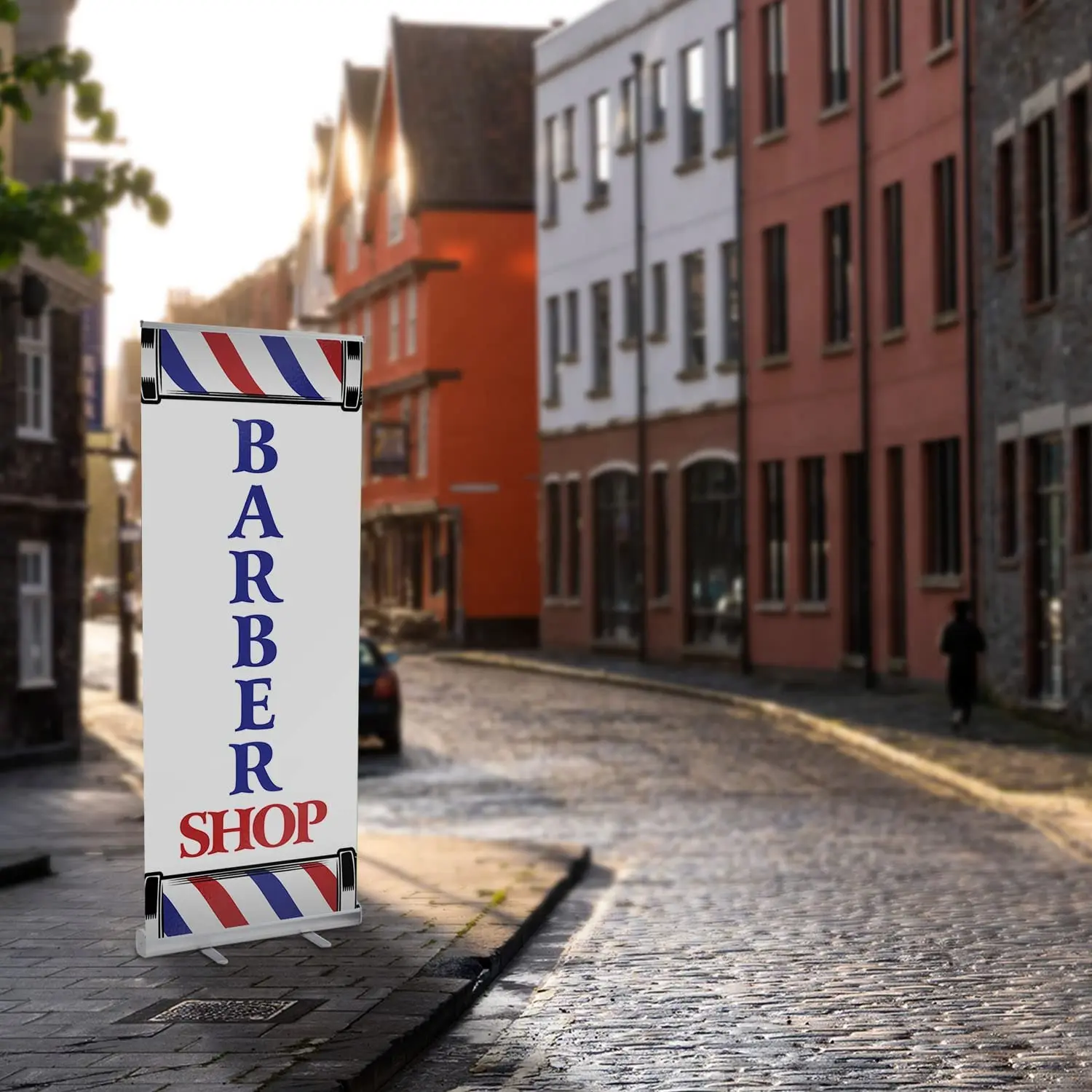 Luxury Roll Up Display Rack Telescopic Folding Advertising Poster Stand ...