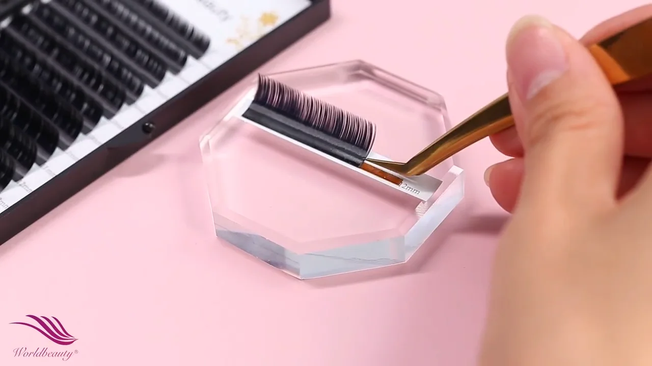 Worldbeauty Faux Mink Split Tip Cashmere Ellipse Matte Flat Lash Bulk ...