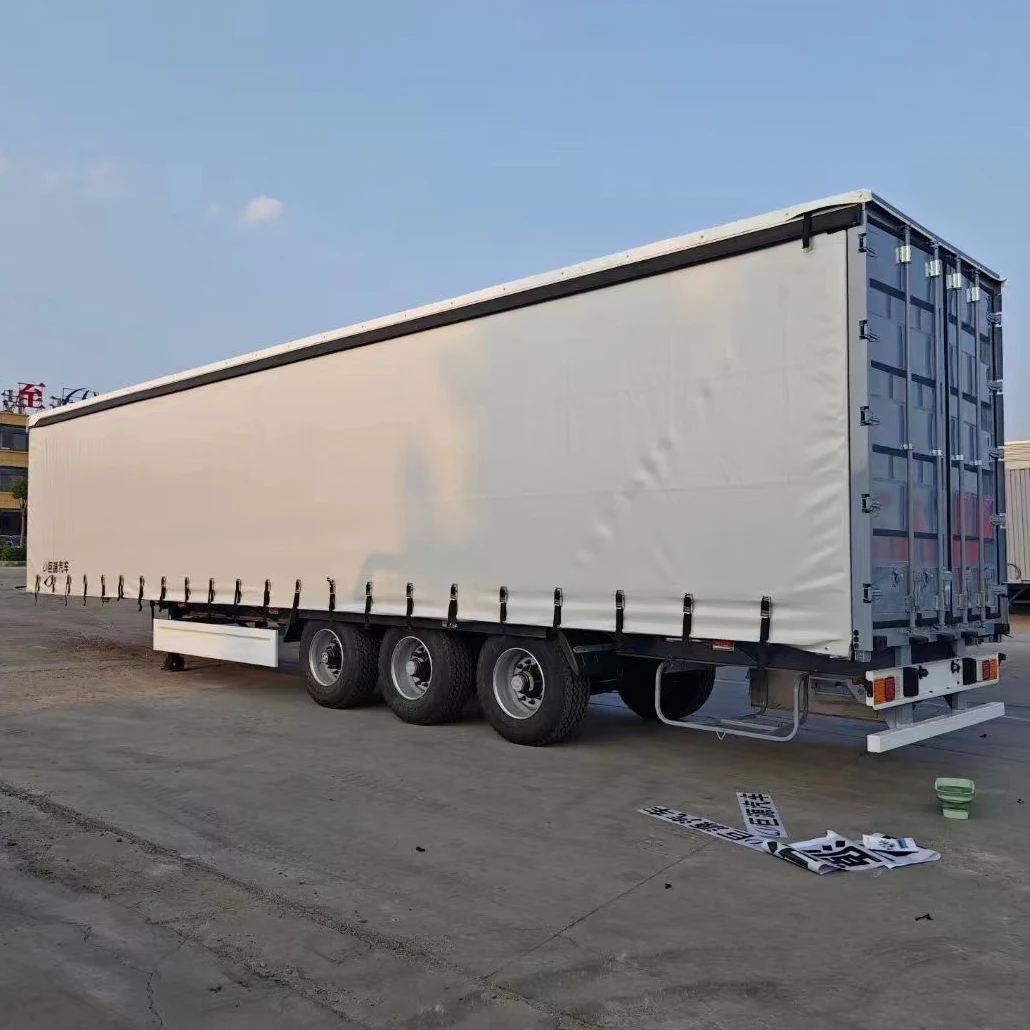 Dump Heavy-duty Multi-purpose Truck Cargo Steel Curtain Type Semi ...