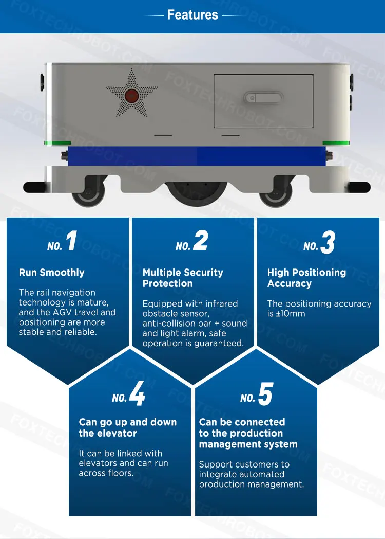 Foxtech Custom Bf100 Autonomous Mobile Automated Guided Vehicle Amr Agv ...