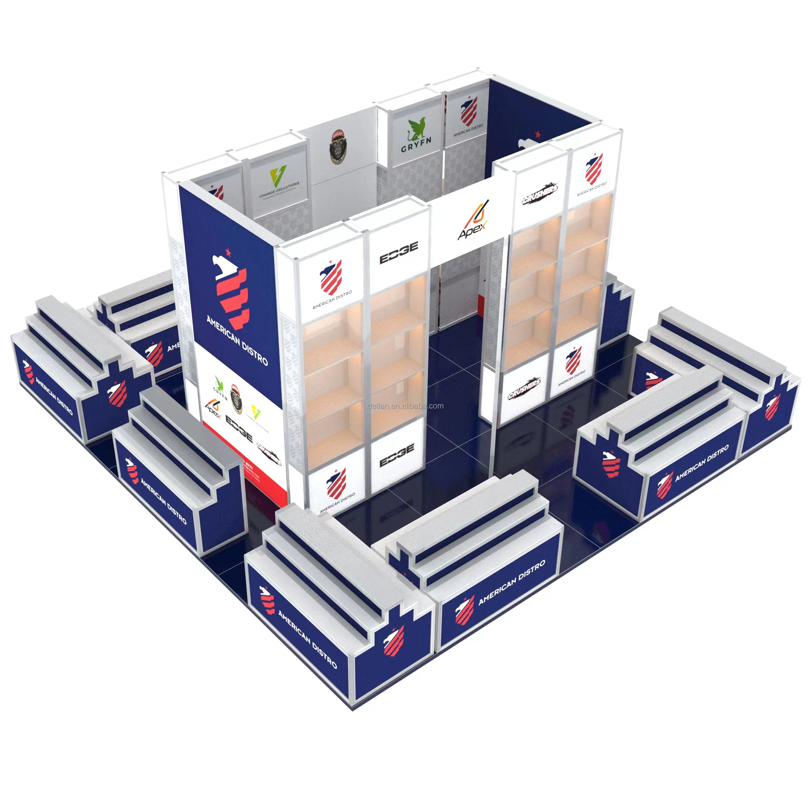 Large Size Trade Show Floor Standing Portable Frame Backlit Seg Light ...