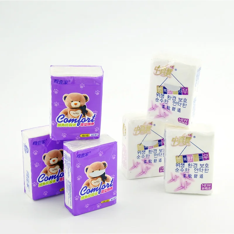 Factory Direct Sales Small Packet Of Portable Paper Handkerchief Facial ...