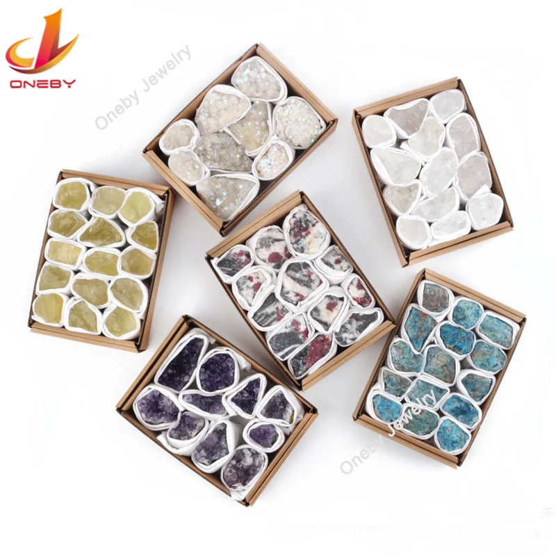 Wholesale Customized Crystal Box Set Natural Healing Raw Crystal Rose ...
