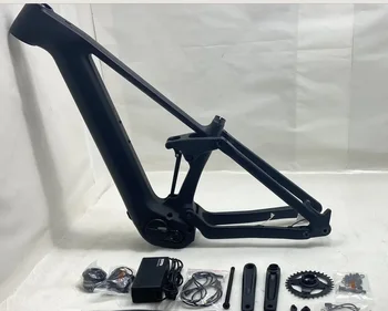 Carbon T800 29er Full Suspension Ebike Frame Bafang M820 Bafang Carbon ...
