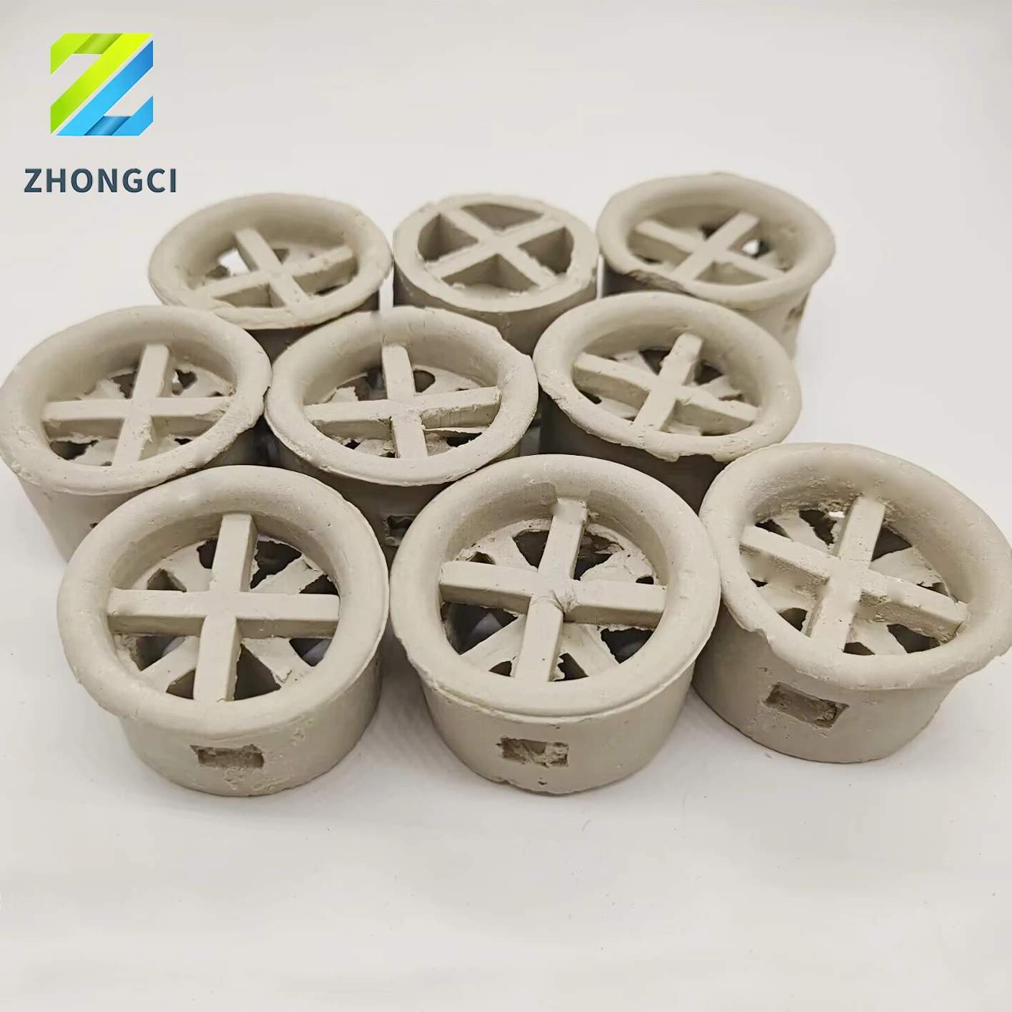 Mass Transfer Ceramic Tower Random Packing Cascade Mini Ring For ...