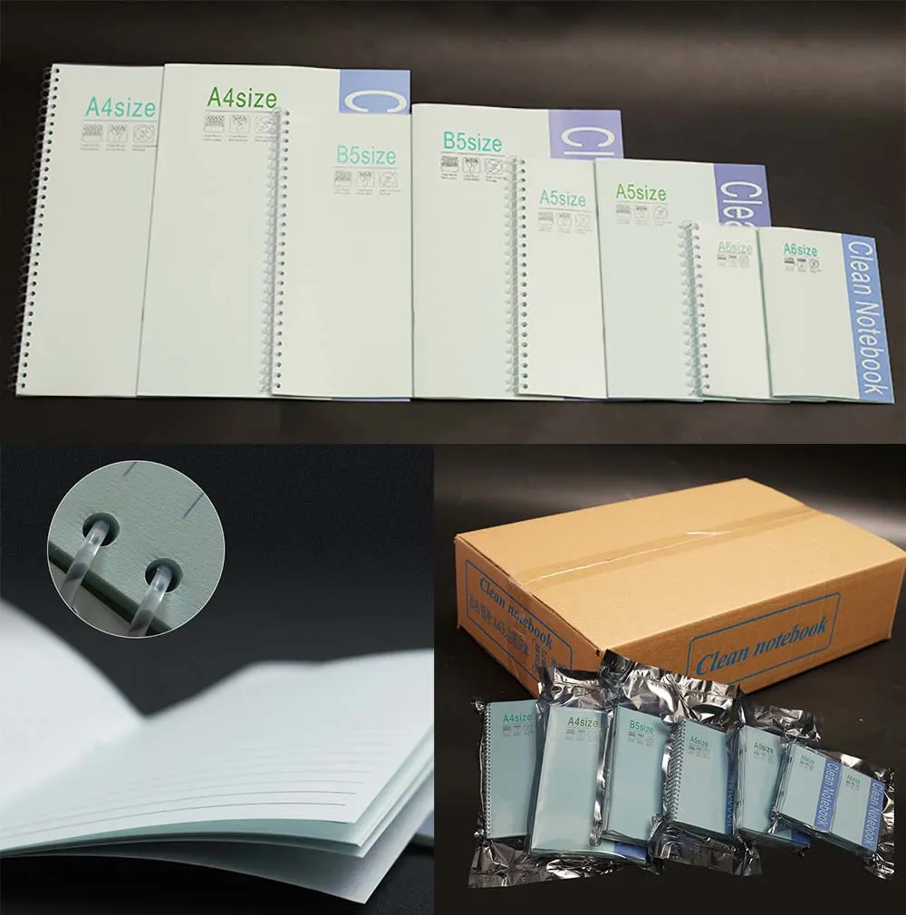 Spiral Binding Dust Free Notebook Cleanroom Workshop Use| Alibaba.com