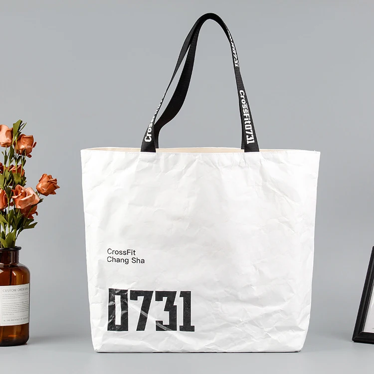 Wholesale Oem Waterproof Tyvek Paper Tote Bag Eco Tyvek Shopping Bag