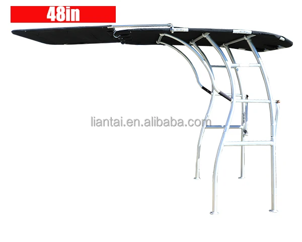 Dolphin T Top Extension Kit - Black Canopy for Boat Stern