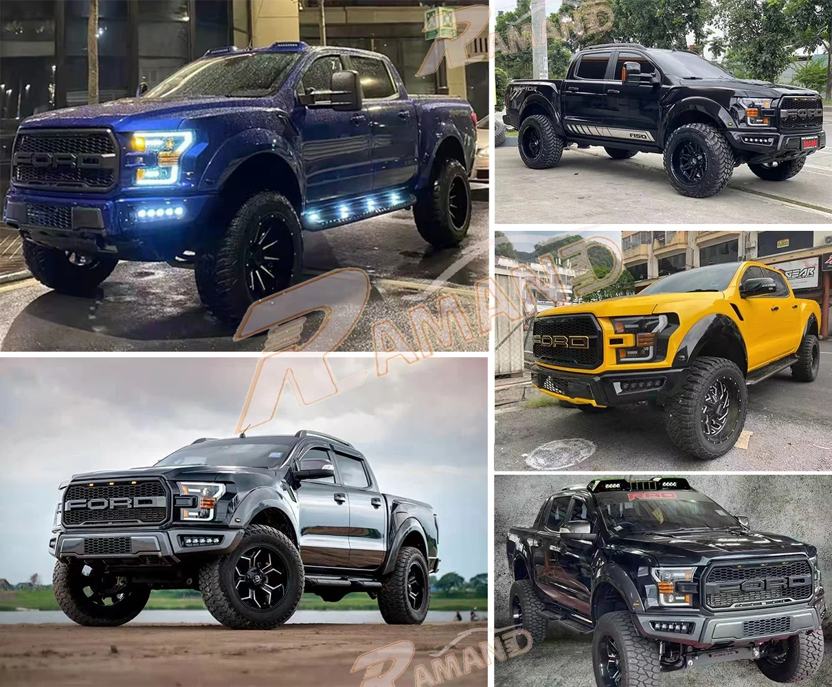 Raptor Upgrade To F150 Automotive Parts Bodykit With Head Tail Lamp Abs ...