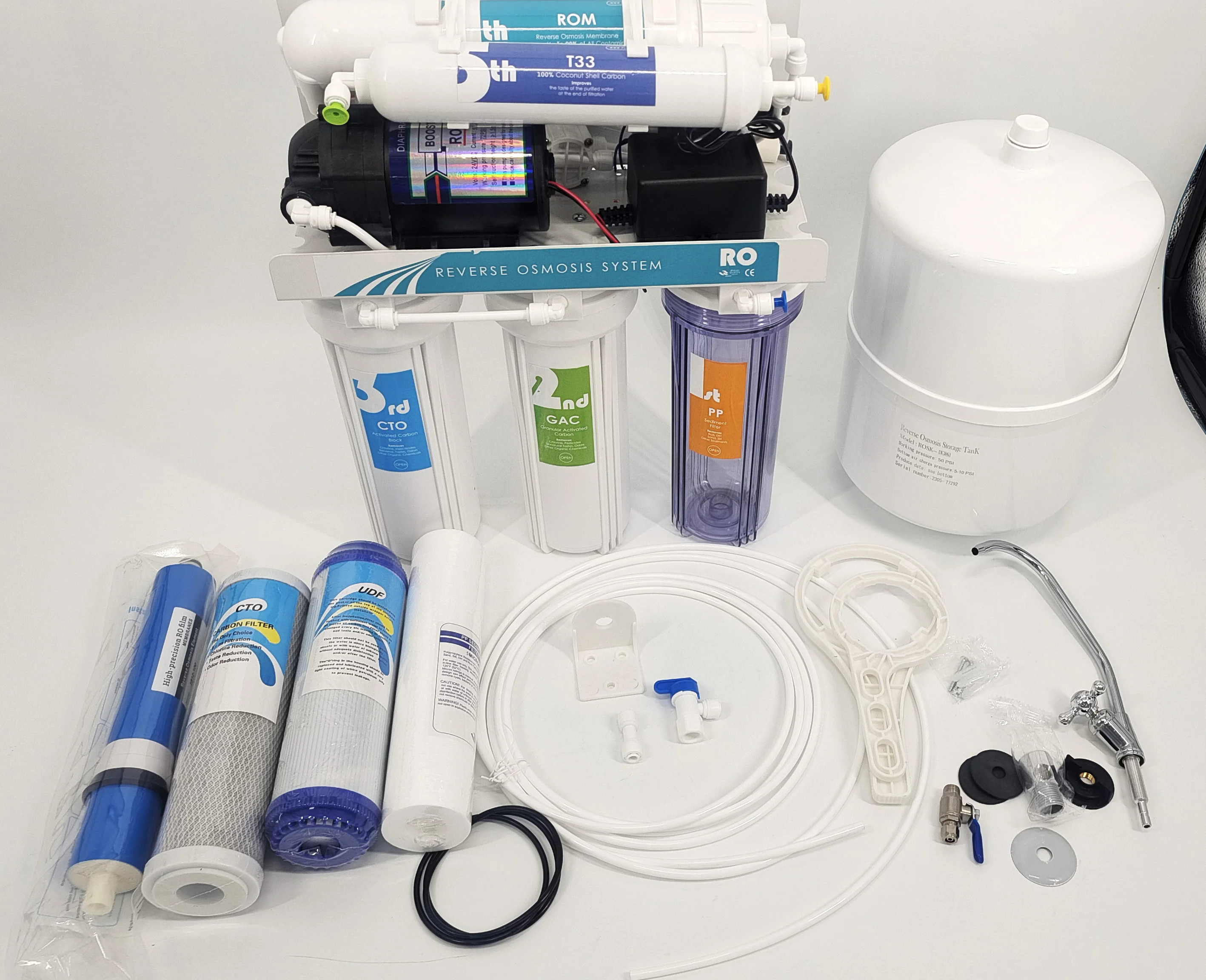 5Stager 400/600/800GPD RO Water Treatment System Reverse Osmosis ...