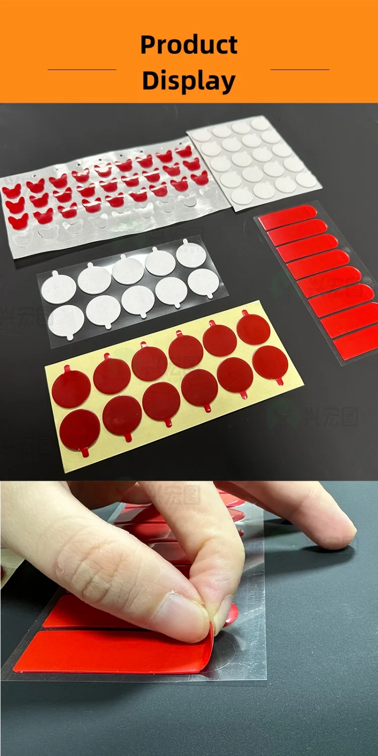 Custom Double Sided Tape Die Cut Nano Tape Pre Cut Reusable Adhesive ...
