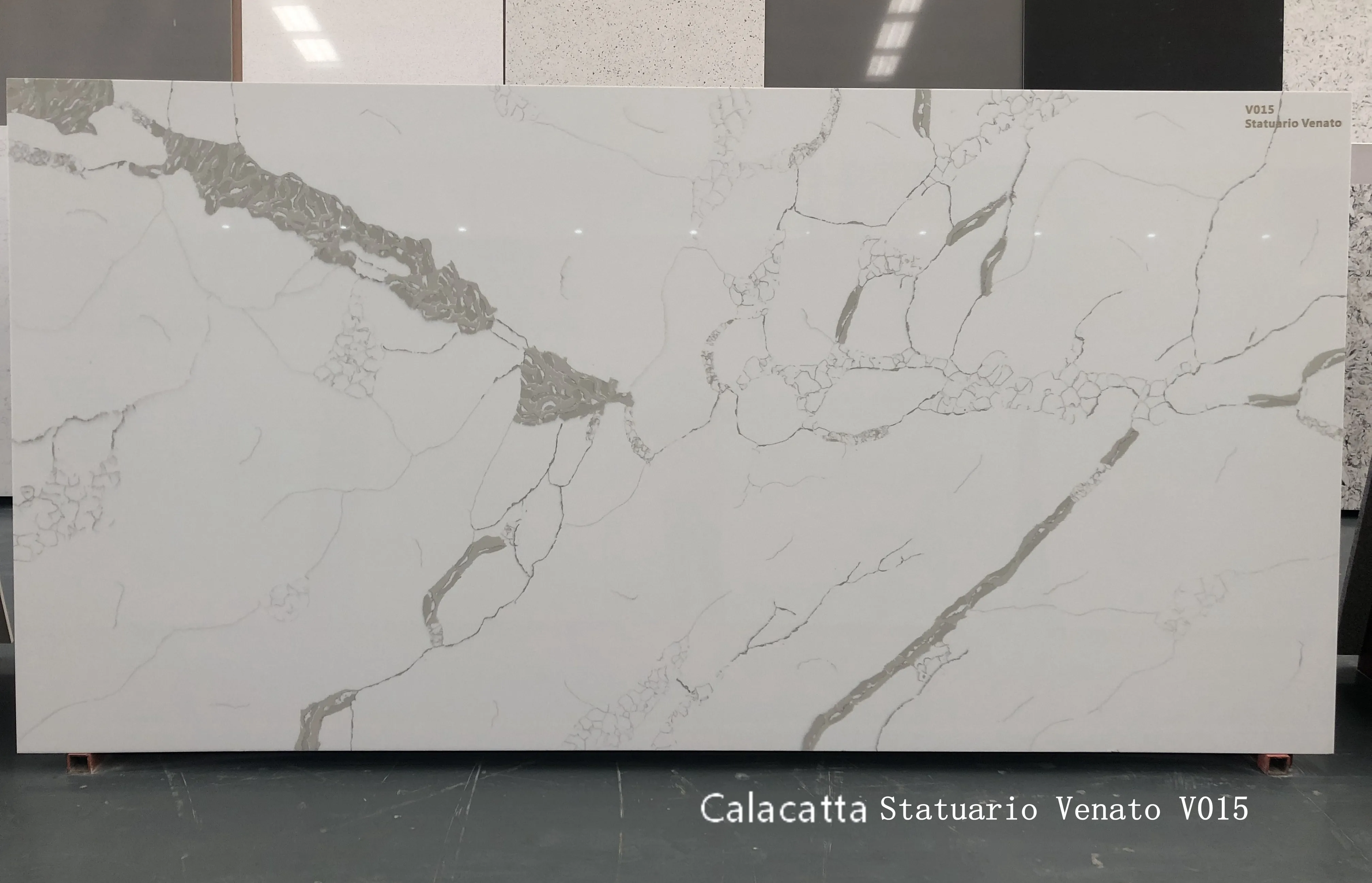 Artificial Calacatta White Quartz Engineered Calcata Stone Products ...