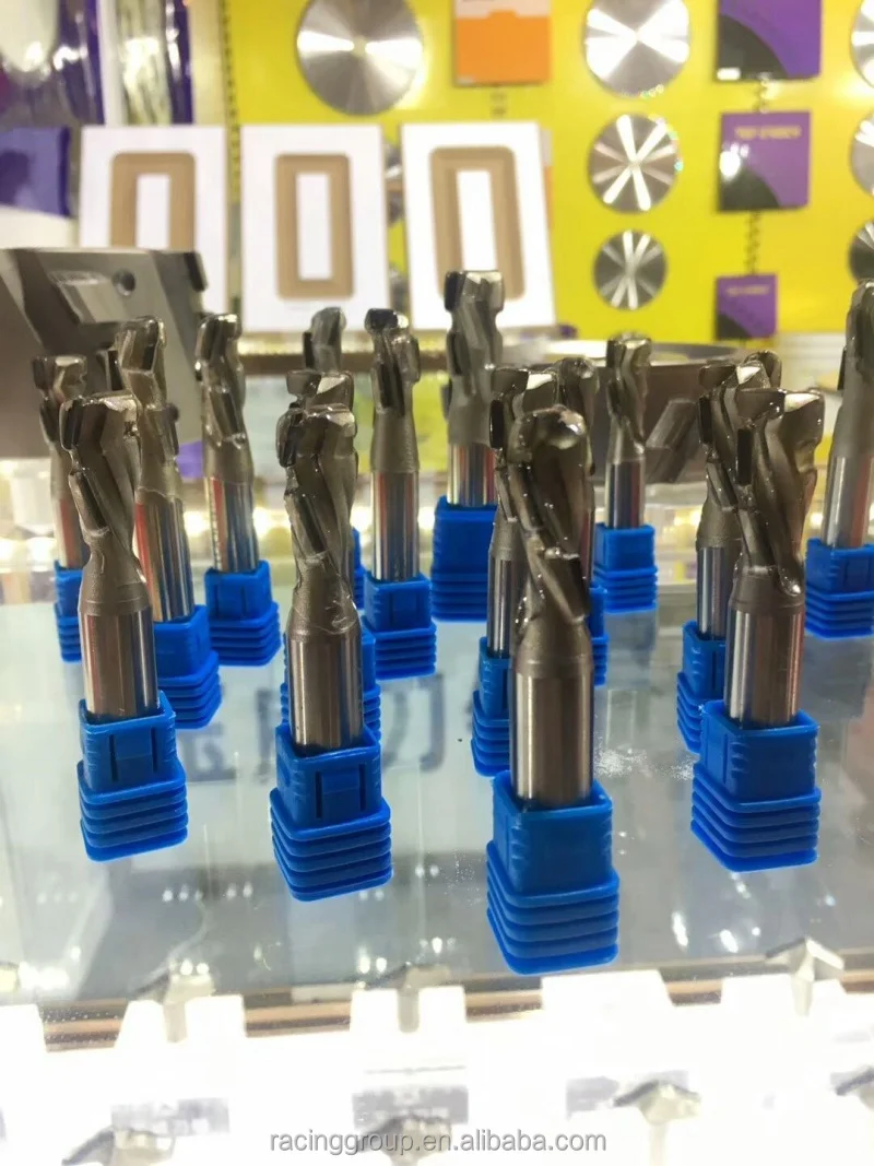 Good Quality Pcd Cnc Wood Shank Cutter Diamond Spiral Router Bit Z=2+2 ...