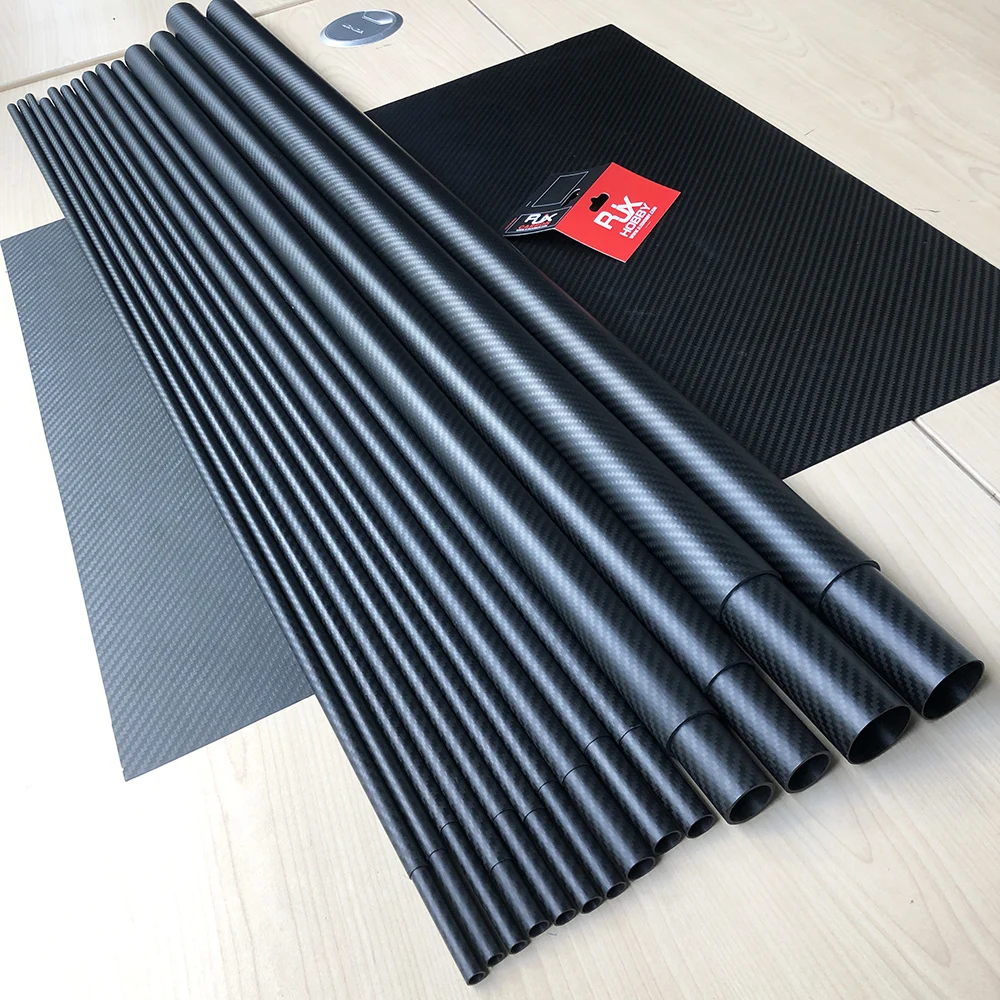 RJX Carbon Fiber Round Tube - High Strength & Light Weight