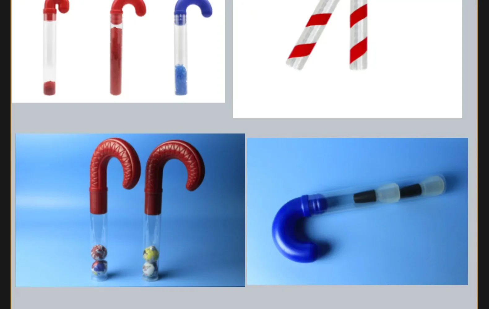 Custom Recycling Matte Container Bottles Pet Blowing Candy Cane Plastic ...