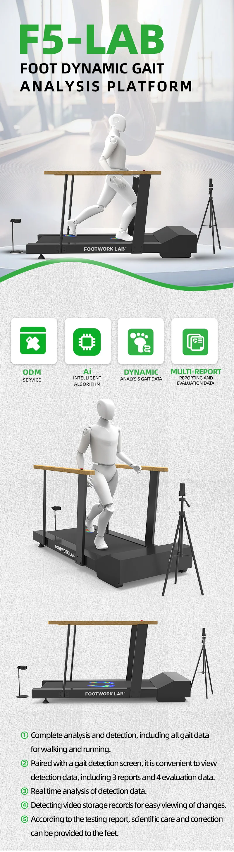 Foot Pressure Sensor Motion Capture Equipment Gait Analysis Training ...