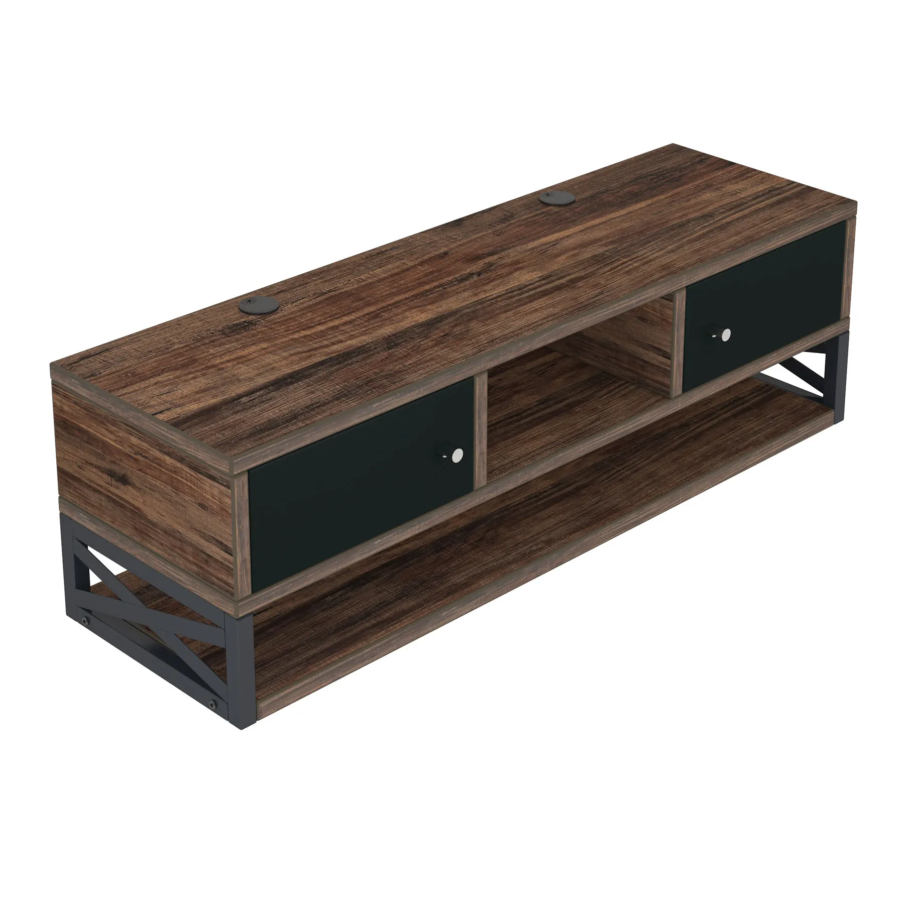 3-tier Entertainment Center - Stylish TV Stand by Tribesigns