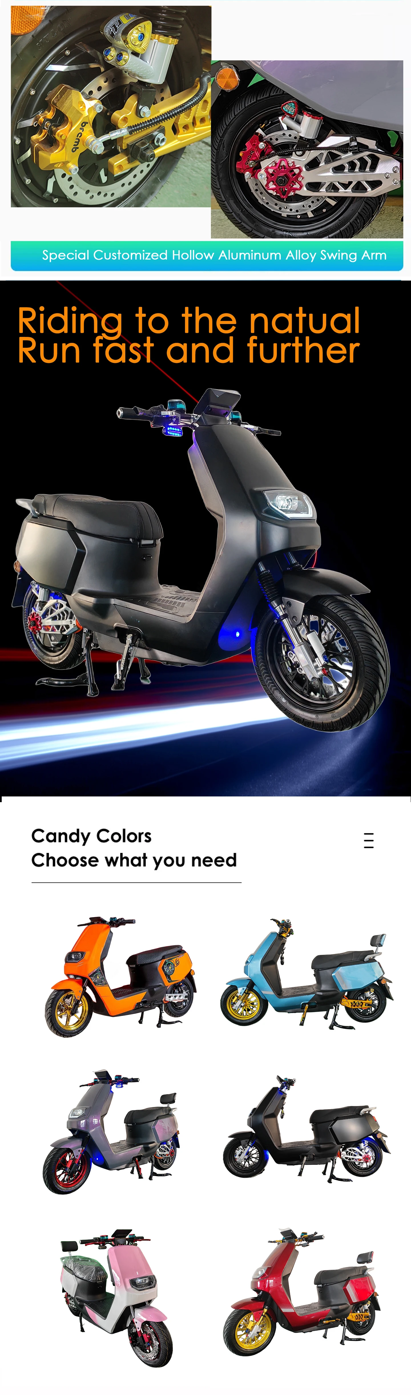 3000W EV Conversion Kit - 48V Electric Motorcycle Power