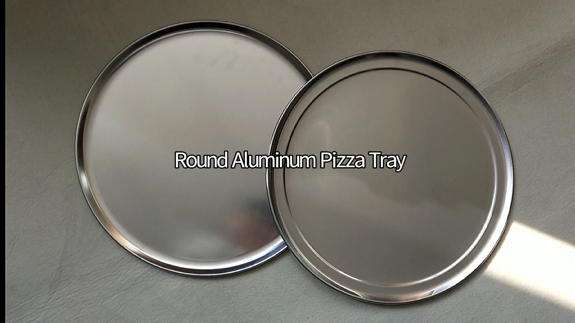 Wholesale Aluminum Coupe Pizza Tray 8 10 12 14 16 18 Inch Wide Rim ...