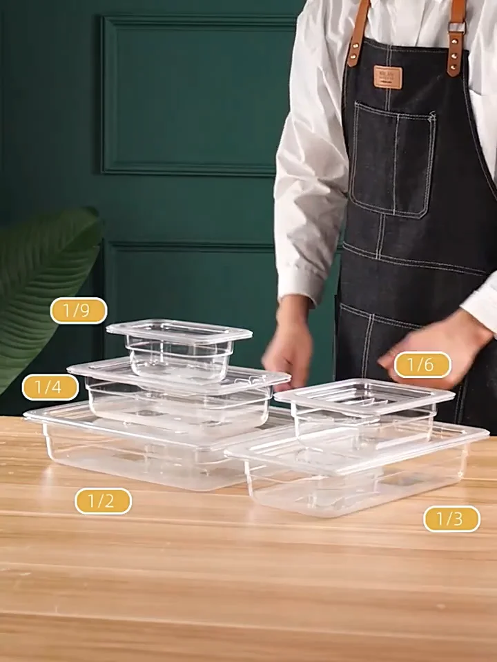 Food Grade Approved Polycarbonate Gn Containers With Lid Food Service ...